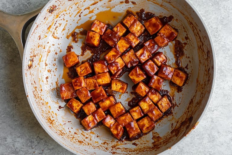 BBQ Tofu (simple and easy!) - Delish Knowledge
