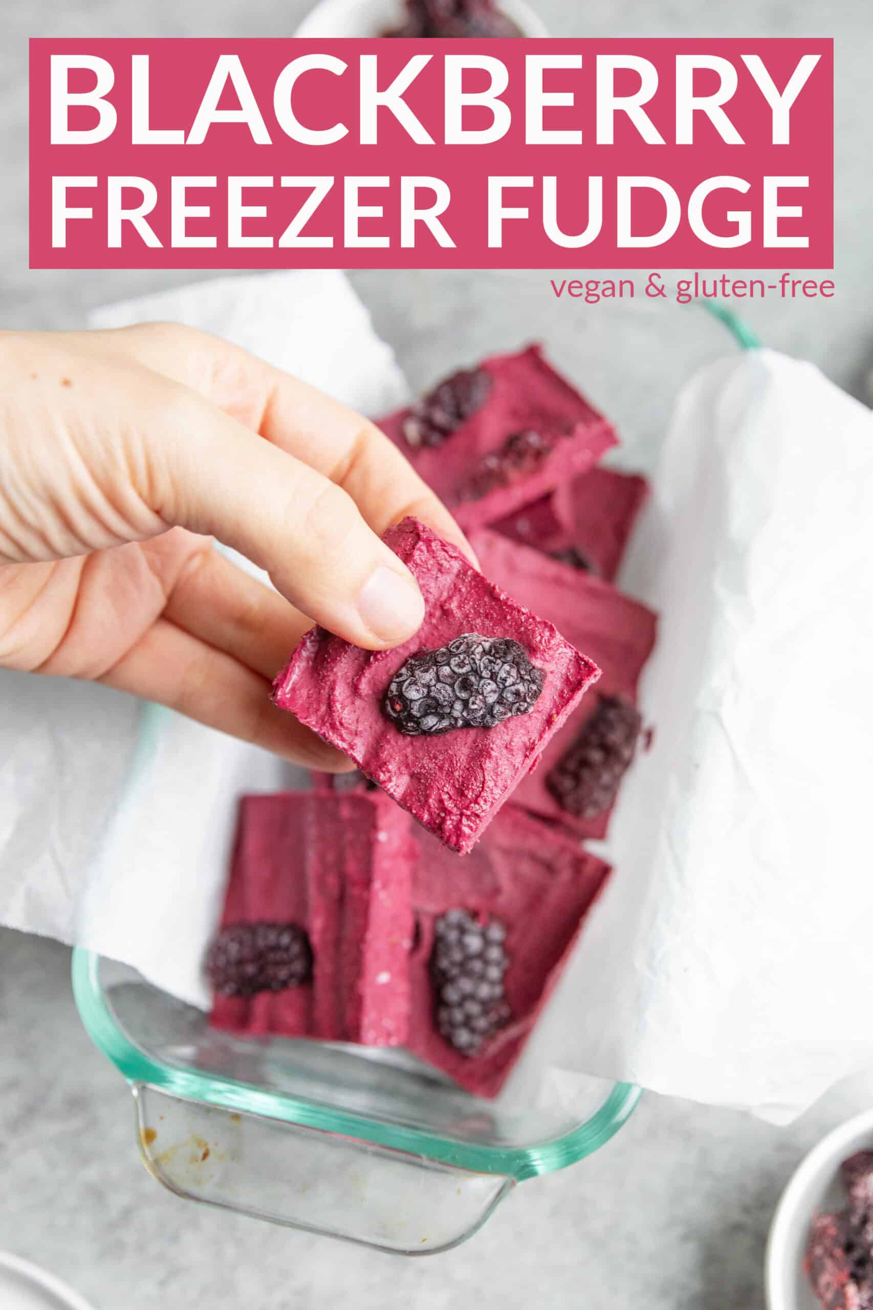 Berry Vegan Freezer Fudge - Delish Knowledge