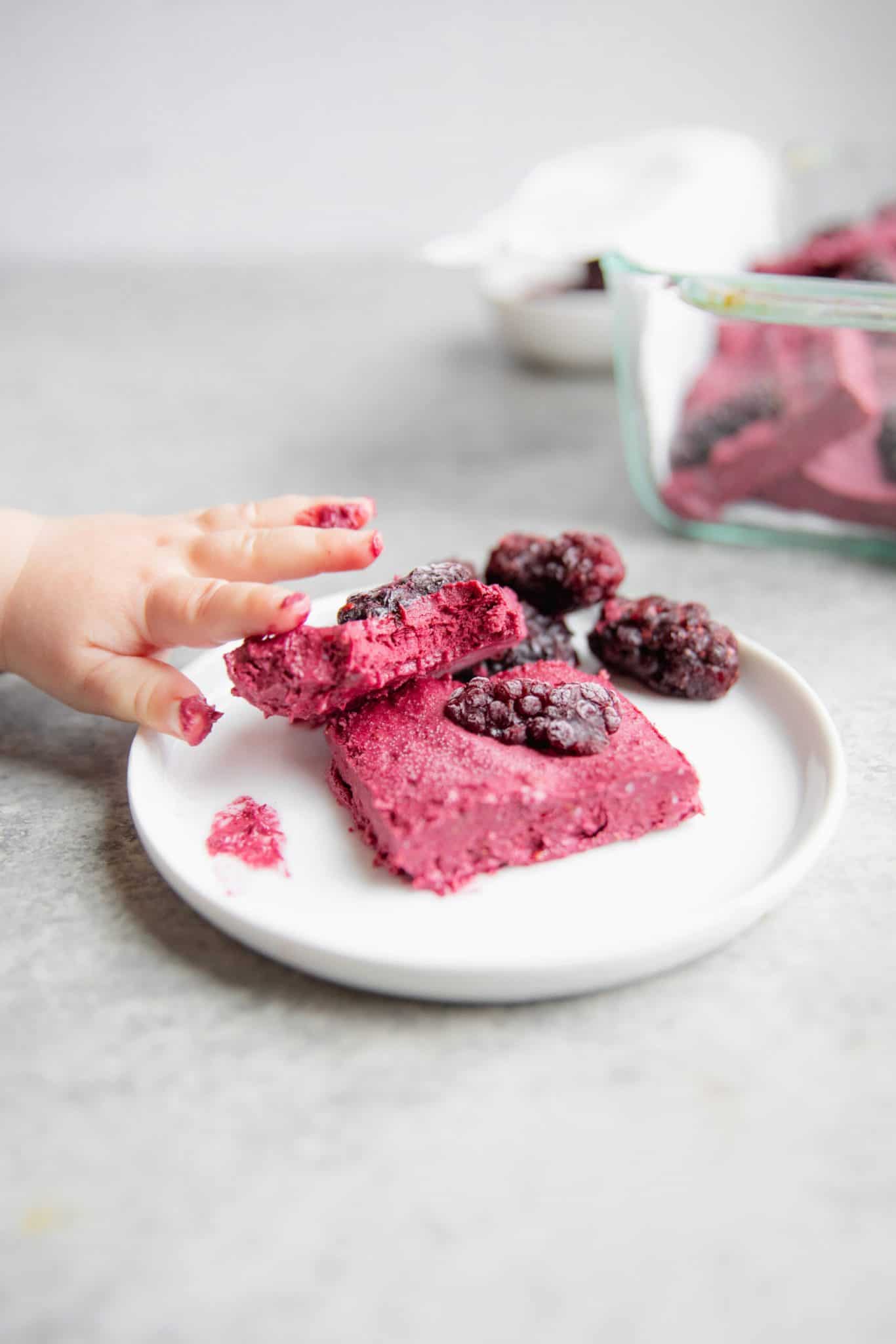 Berry Vegan Freezer Fudge - Delish Knowledge