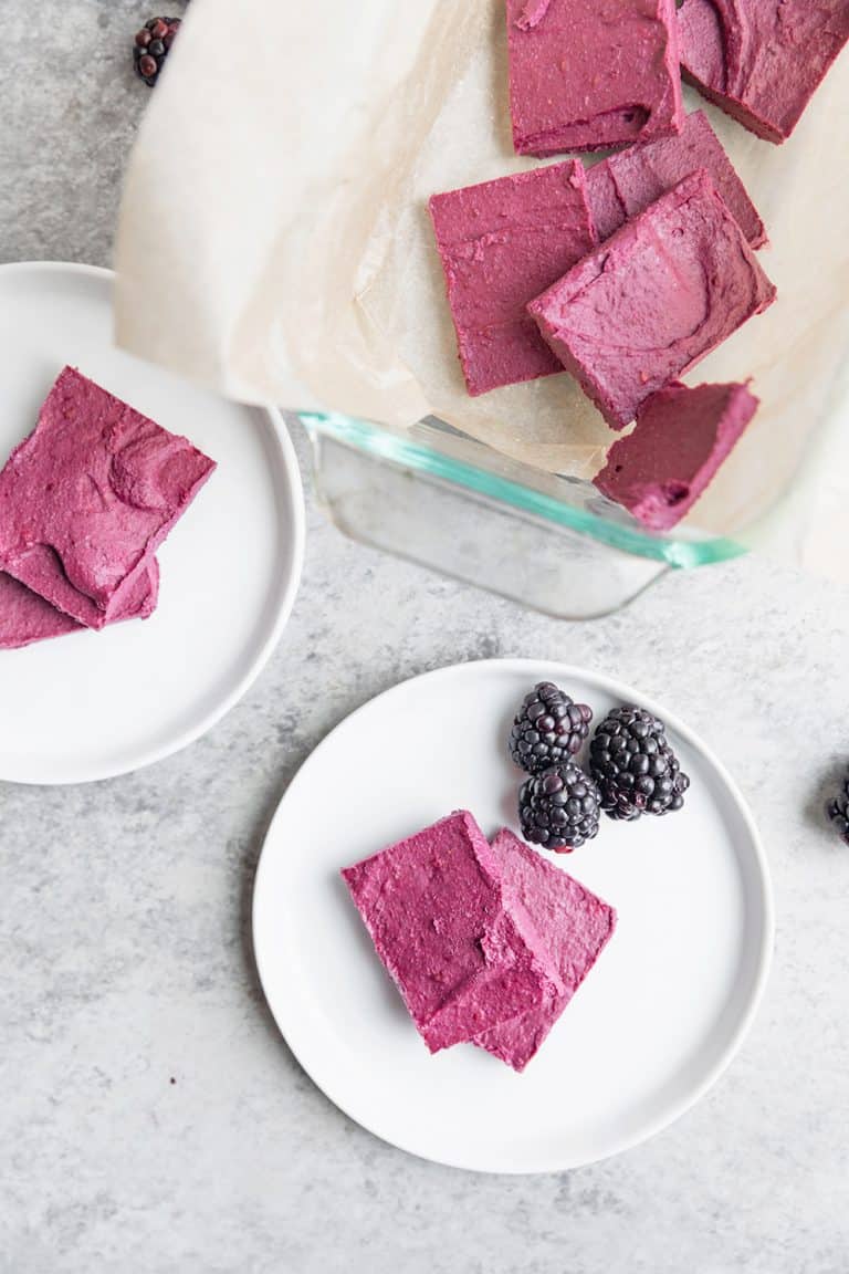 Berry Vegan Freezer Fudge - Delish Knowledge