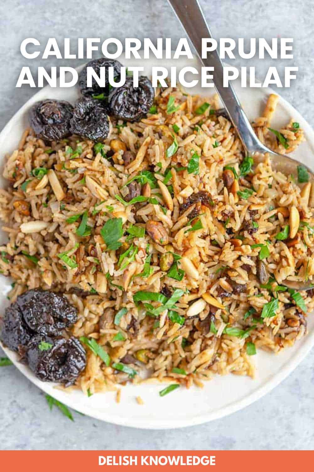 Prune and Nut Rice Pilaf - Delish Knowledge