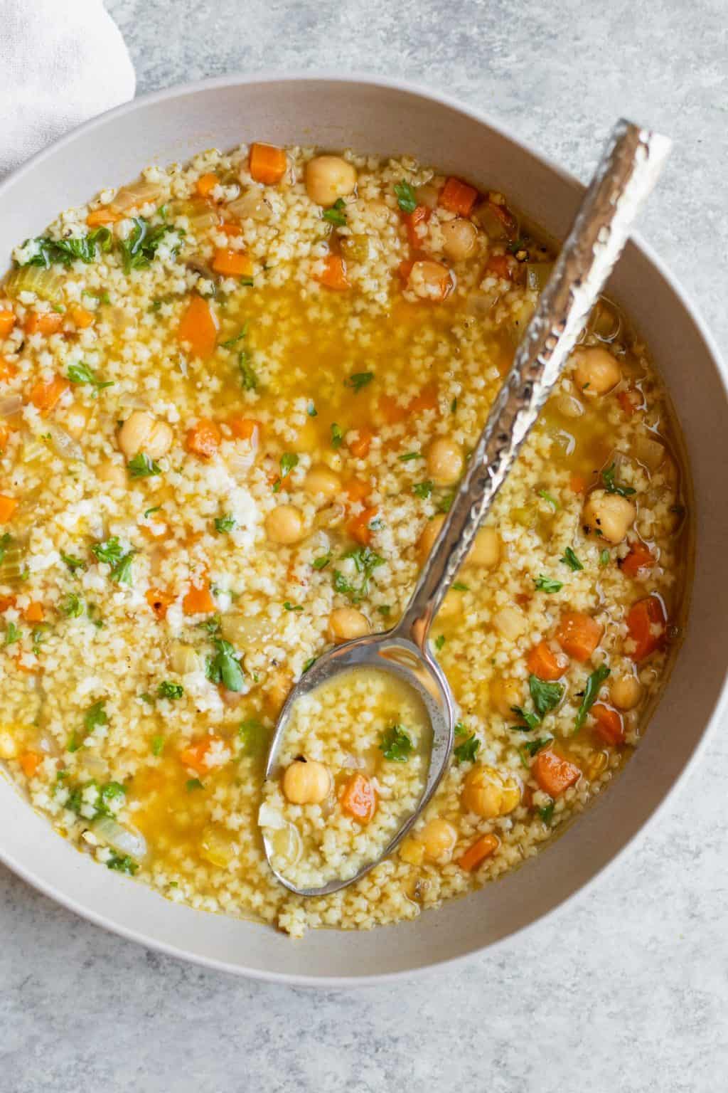 Chickpea Noodle Soup - Delish Knowledge