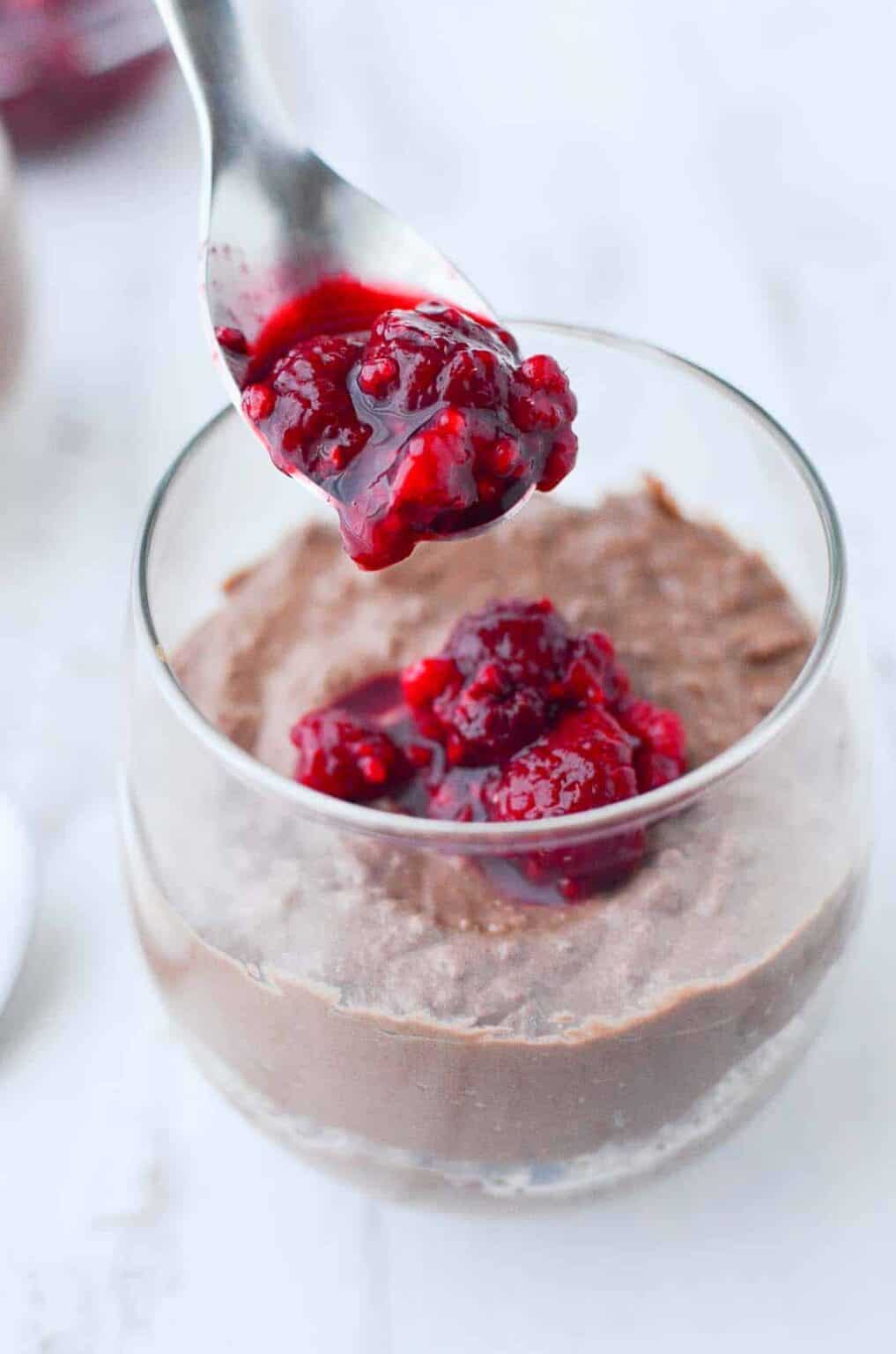 Chocolate Raspberry Mousse Cups - Delish Knowledge