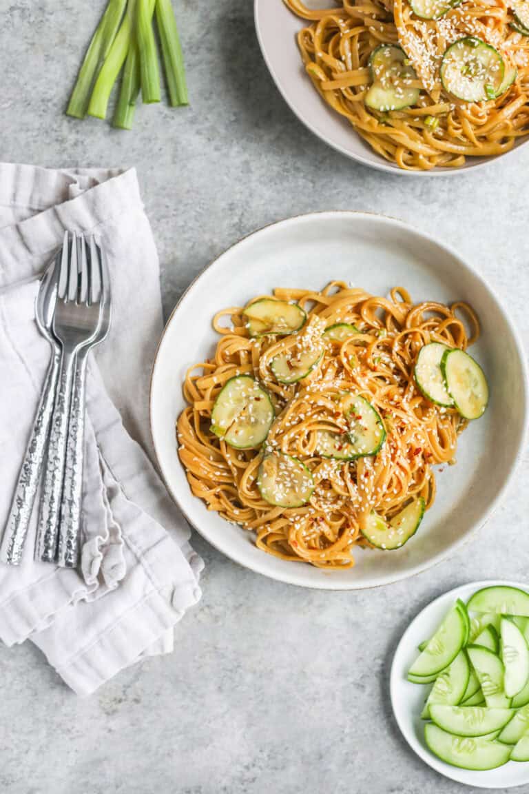 Cold Sesame Noodles with Cucumbers (Whole Foods Copycat)
