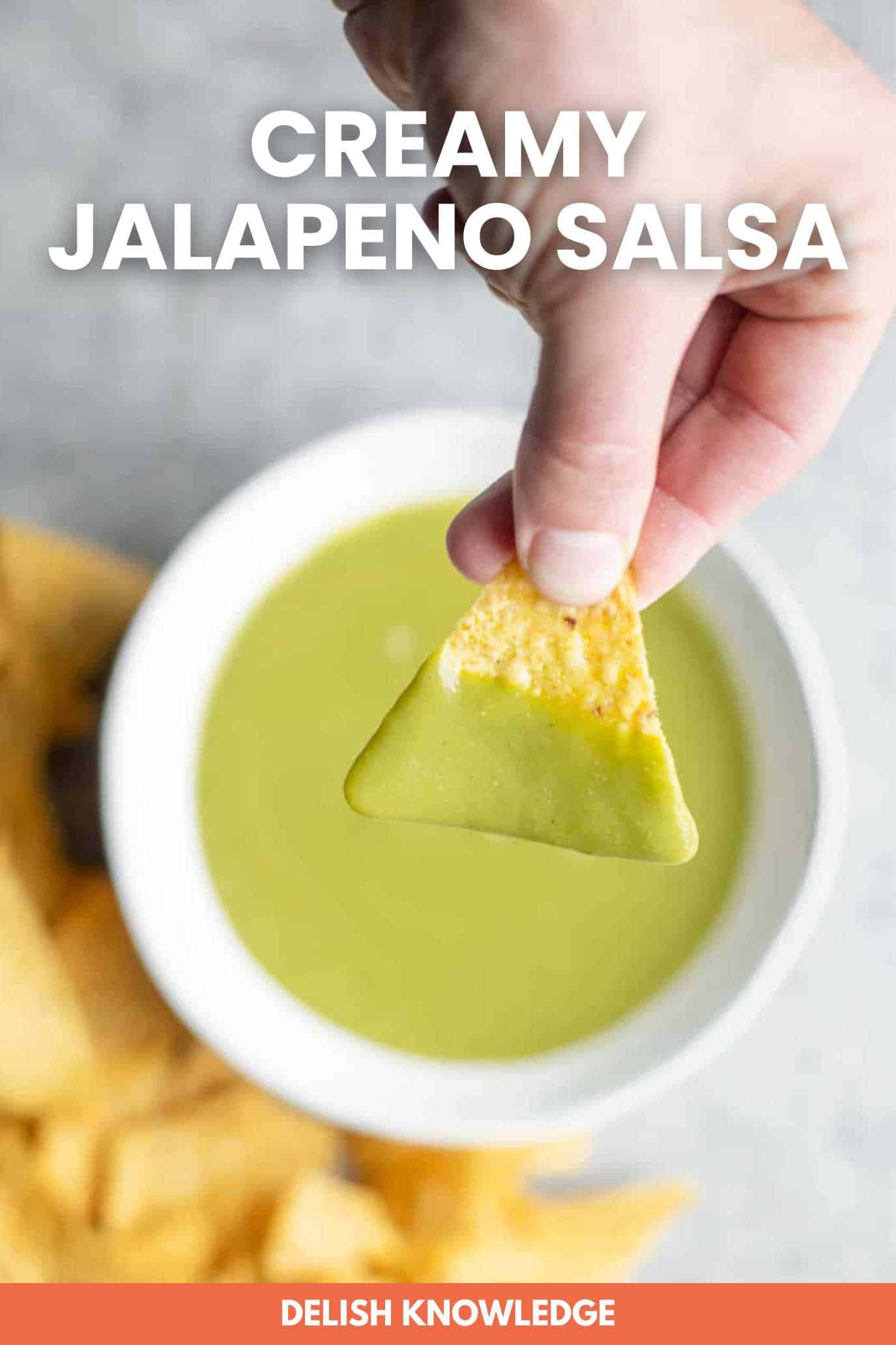 Creamy Jalapeno Salsa (Dairy Free) - Delish Knowledge