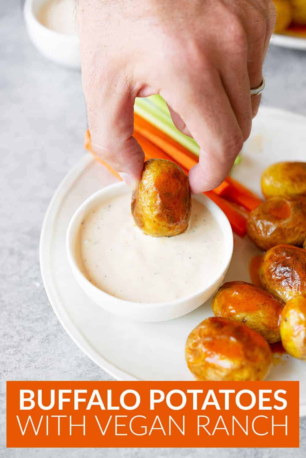 Crispy Buffalo Potatoes - Delish Knowledge