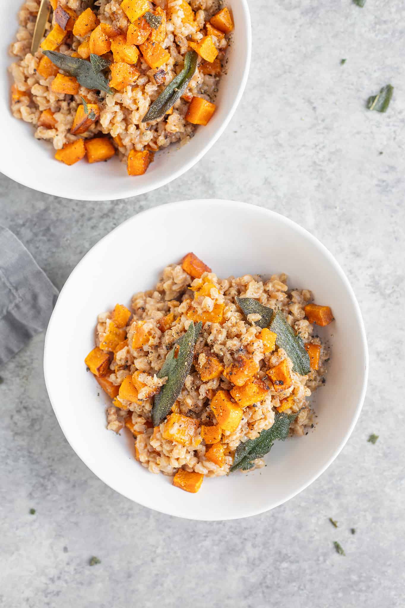 Farro Risotto with Butternut Squash (Farrotto) - Delish Knowledge
