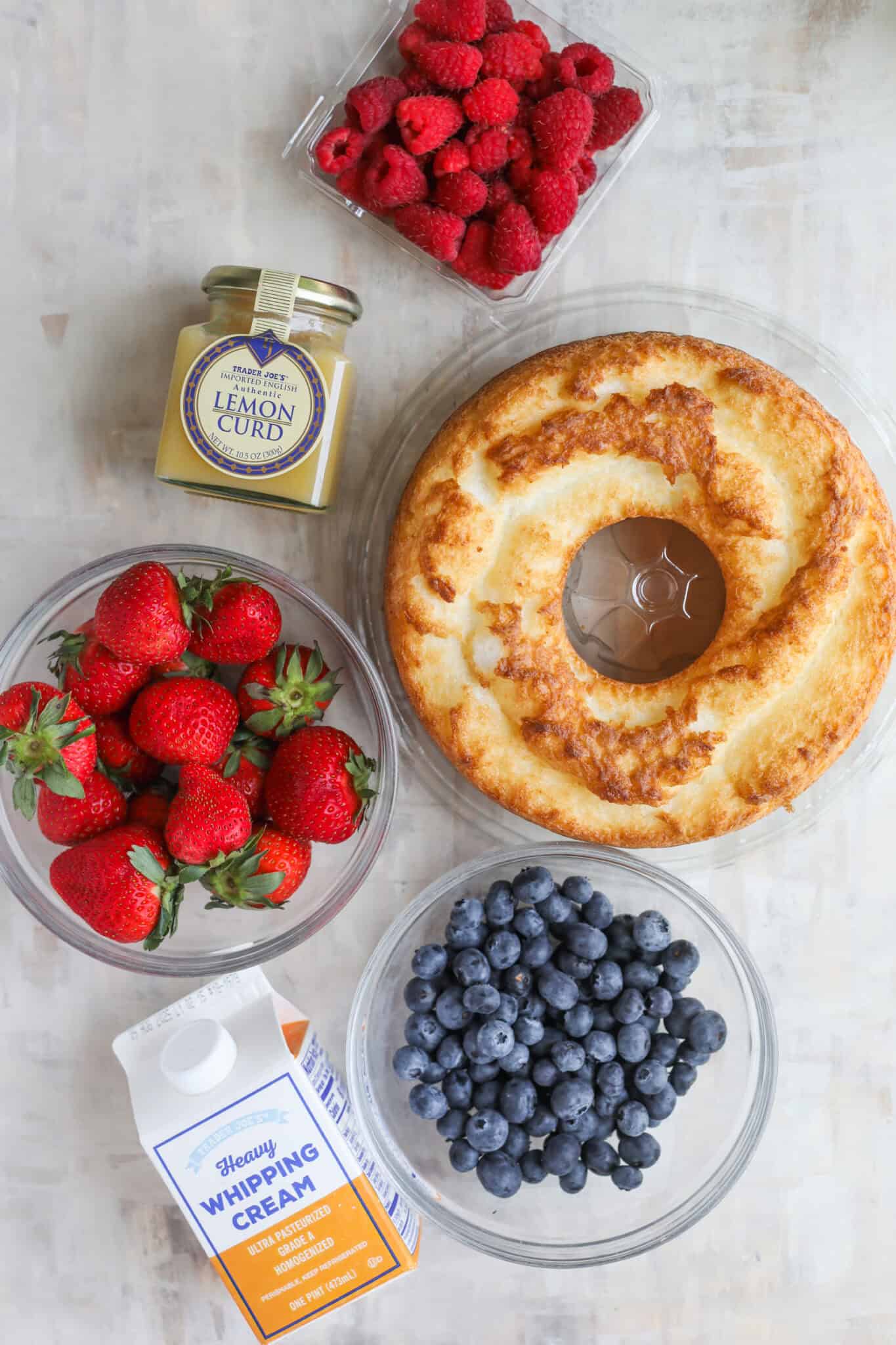 Fresh Berry Trifle with Angel Food Cake (No Bake and Easy!)