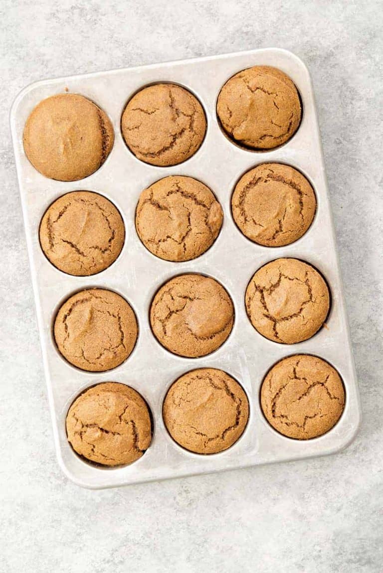 Gingerbread Muffins with Cream Cheese Frosting - Delish Knowledge