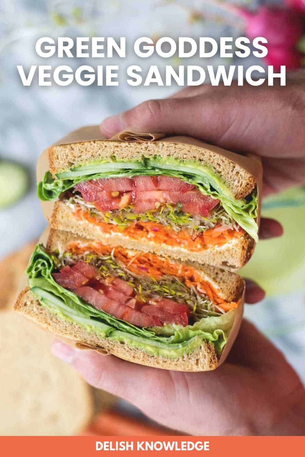 Green Goddess Veggie Sandwich