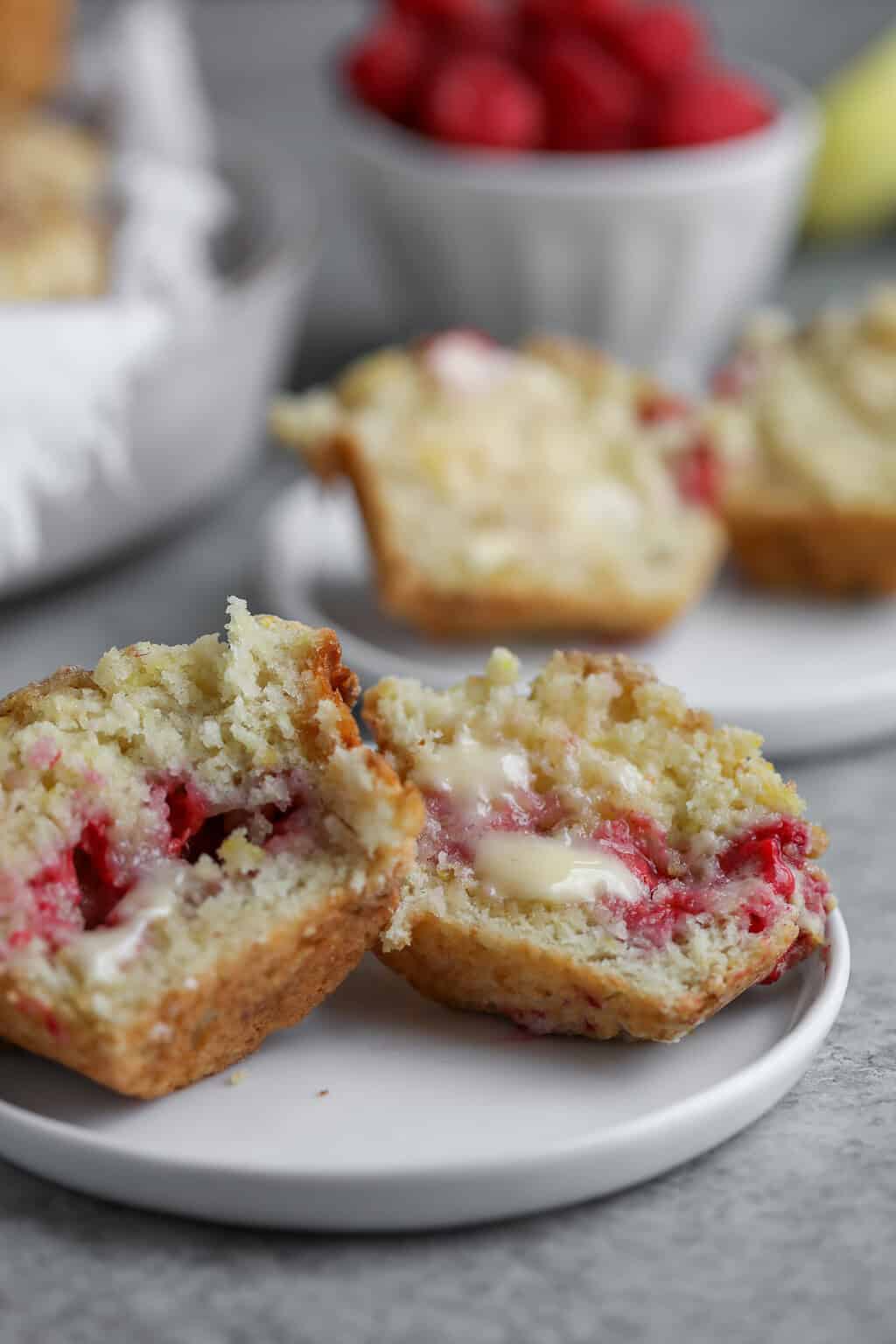 Lemon Raspberry Muffins - Delish Knowledge