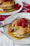 Lemon Raspberry Ricotta Pancakes - Delish Knowledge