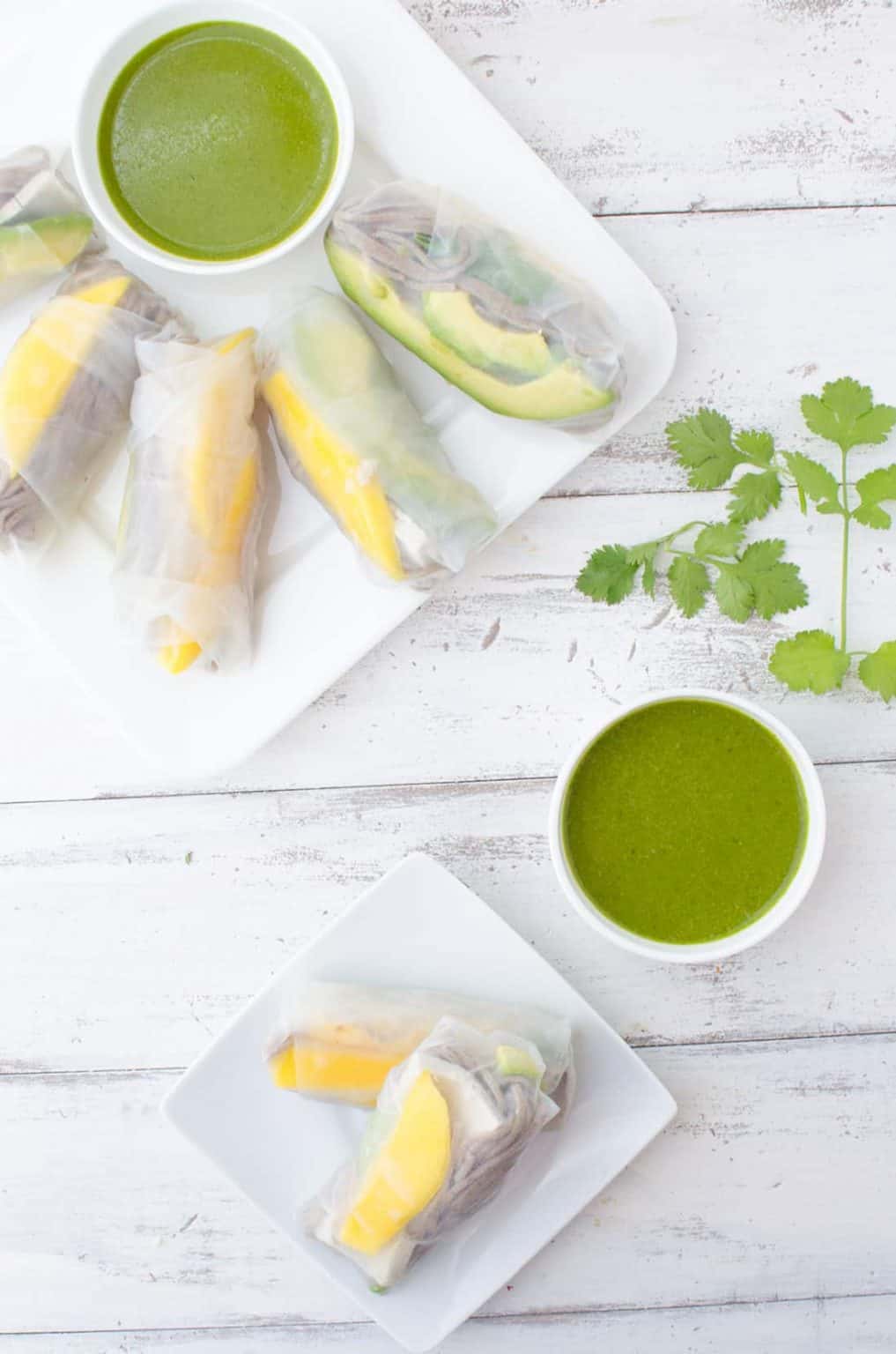 Mango Avocado Spring Rolls Recipe - Delish Knowledge