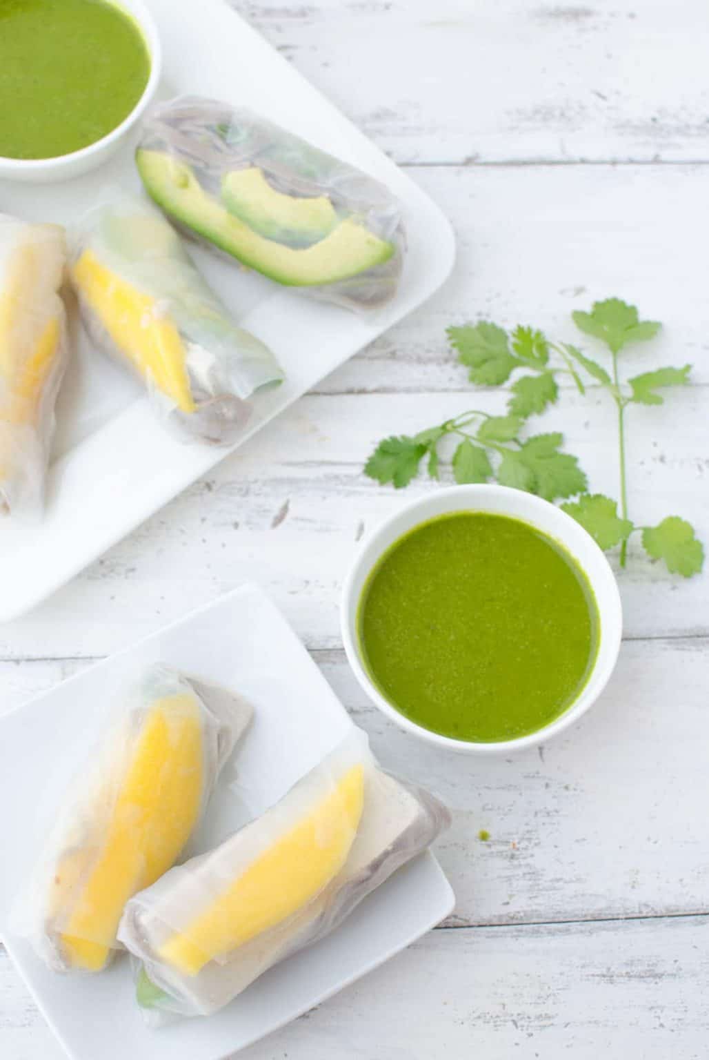 Mango Avocado Spring Rolls Recipe - Delish Knowledge