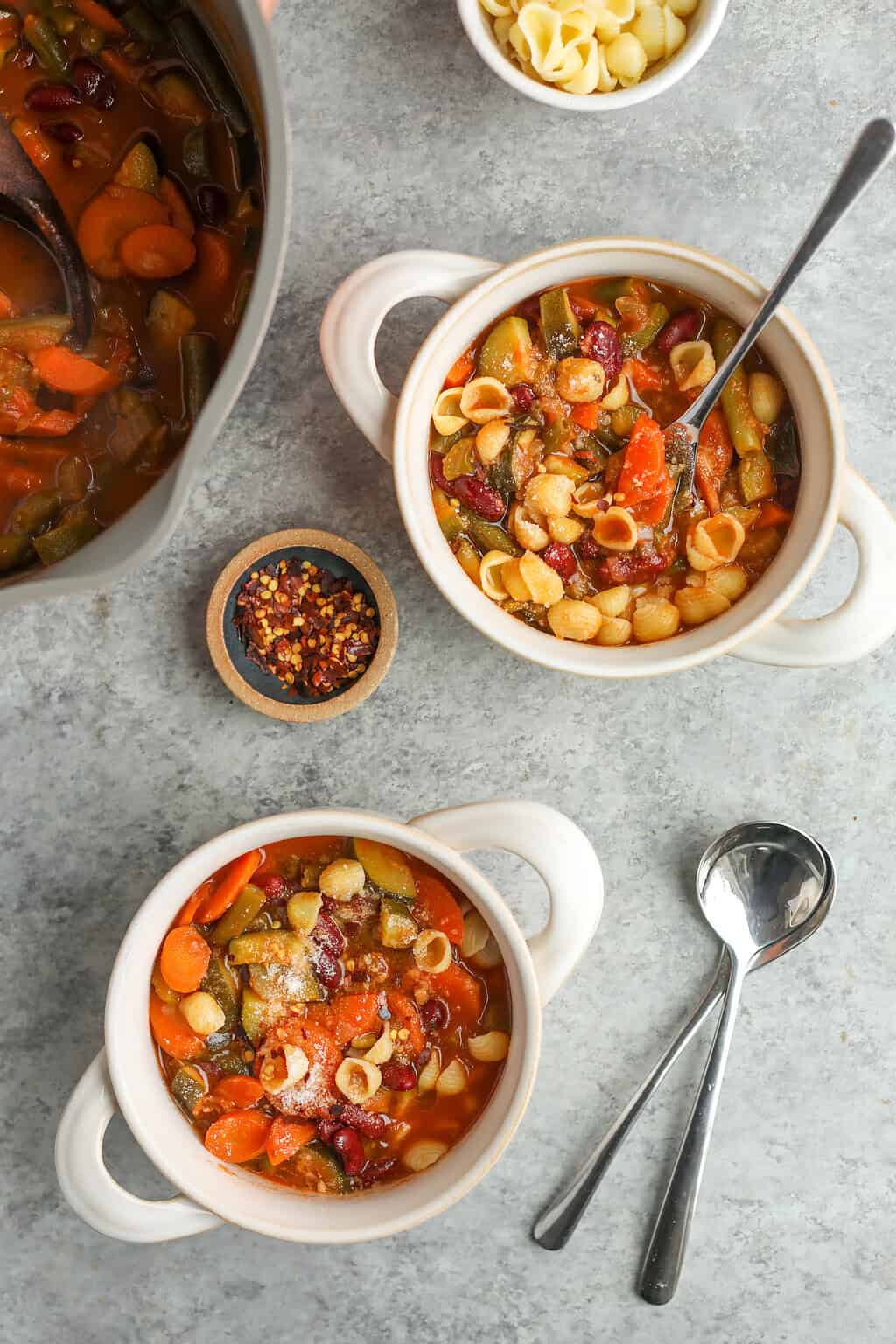 Healthy Minestrone Soup - Delish Knowledge