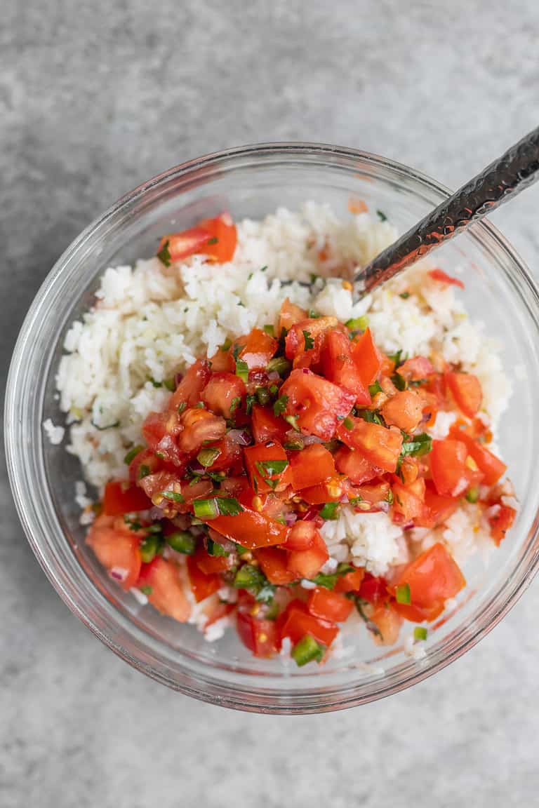 Pico de Gallo Rice Bowls - Delish Knowledge