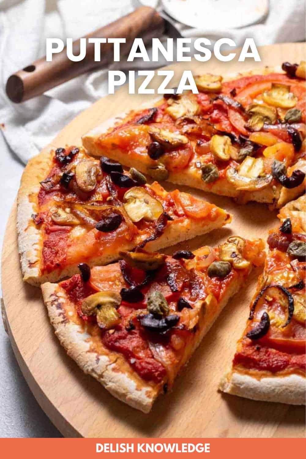 Vegan Puttanesca Pizza - Delish Knowledge