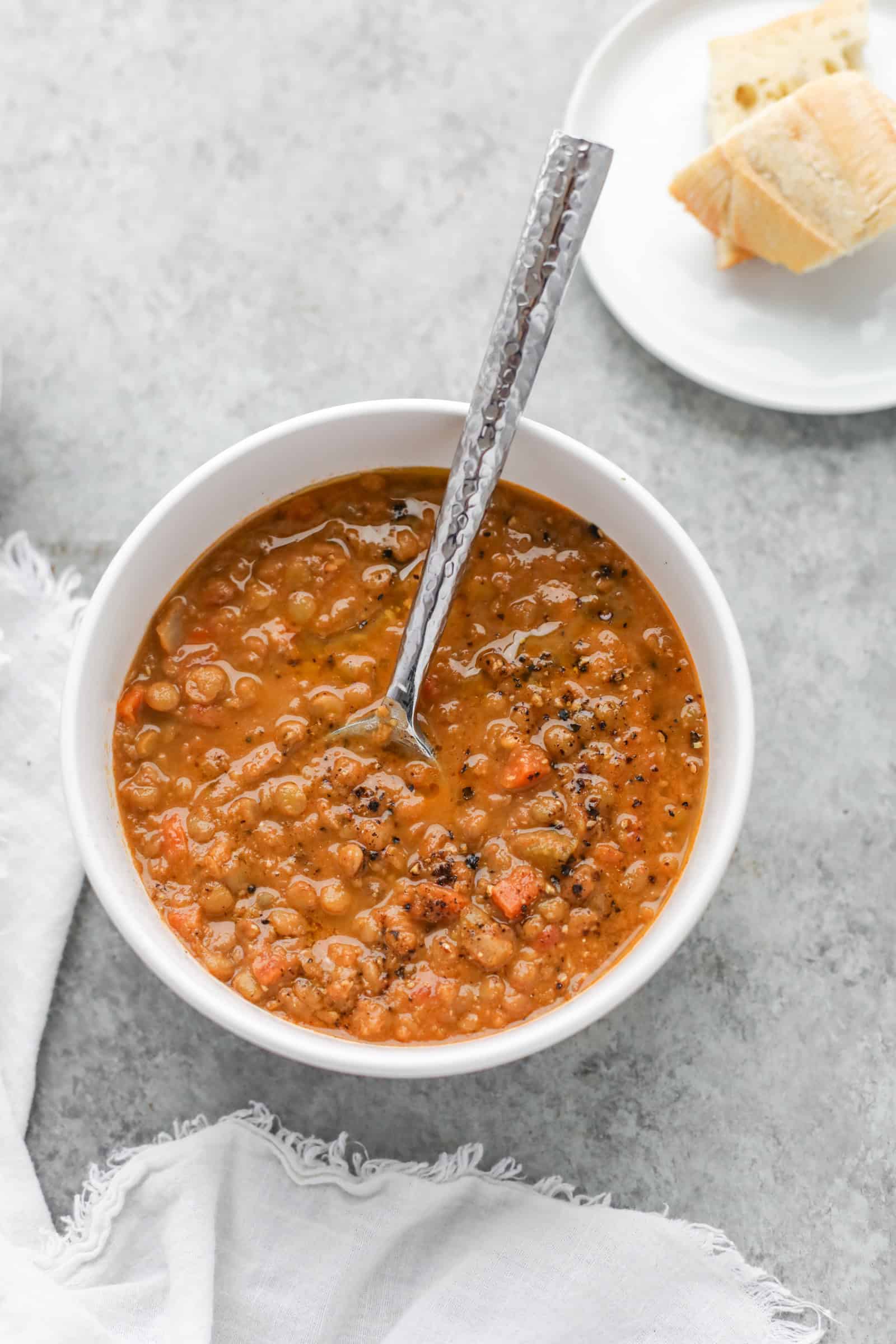 Small Batch Lentil Soup (Serves 2-3) - Delish Knowledge