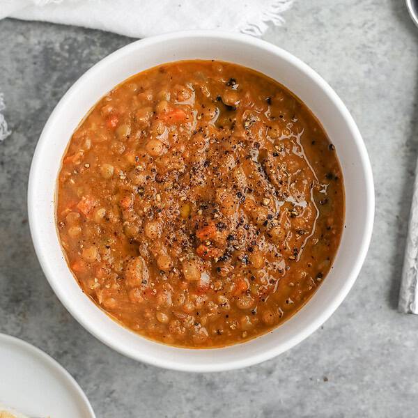 Small Batch Lentil Soup (Serves 2-3) - Delish Knowledge