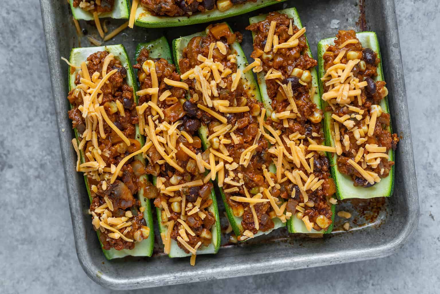 Southwestern Stuffed Zucchini - Delish Knowledge
