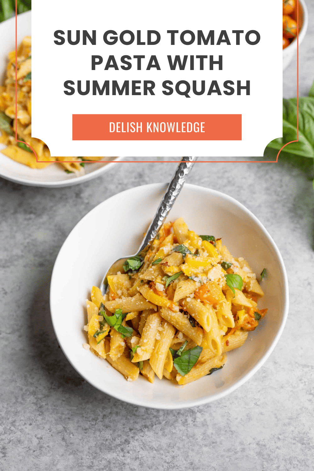 Sun Gold Tomato Pasta with Summer Squash - Delish Knowledge