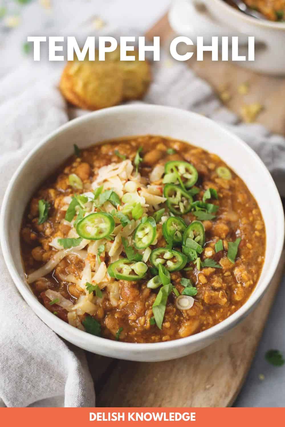 Tempeh Chili - Delish Knowledge
