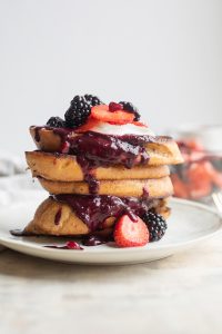 Simple Triple Berry Syrup Recipe (made with frozen berries!) - Delish ...