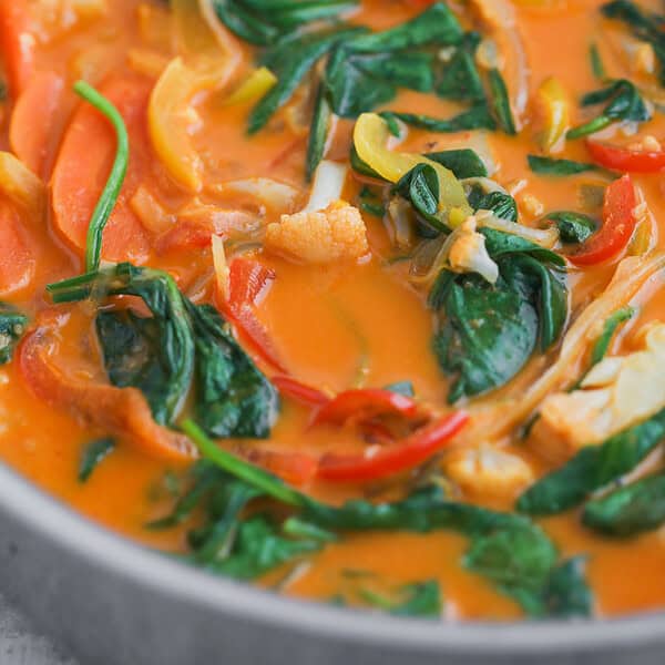 Thai Red Vegetable Curry - Delish Knowledge