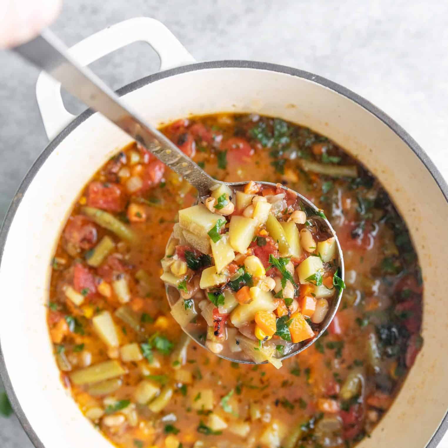Slow Cooker Vegetable Soup - Delish Knowledge