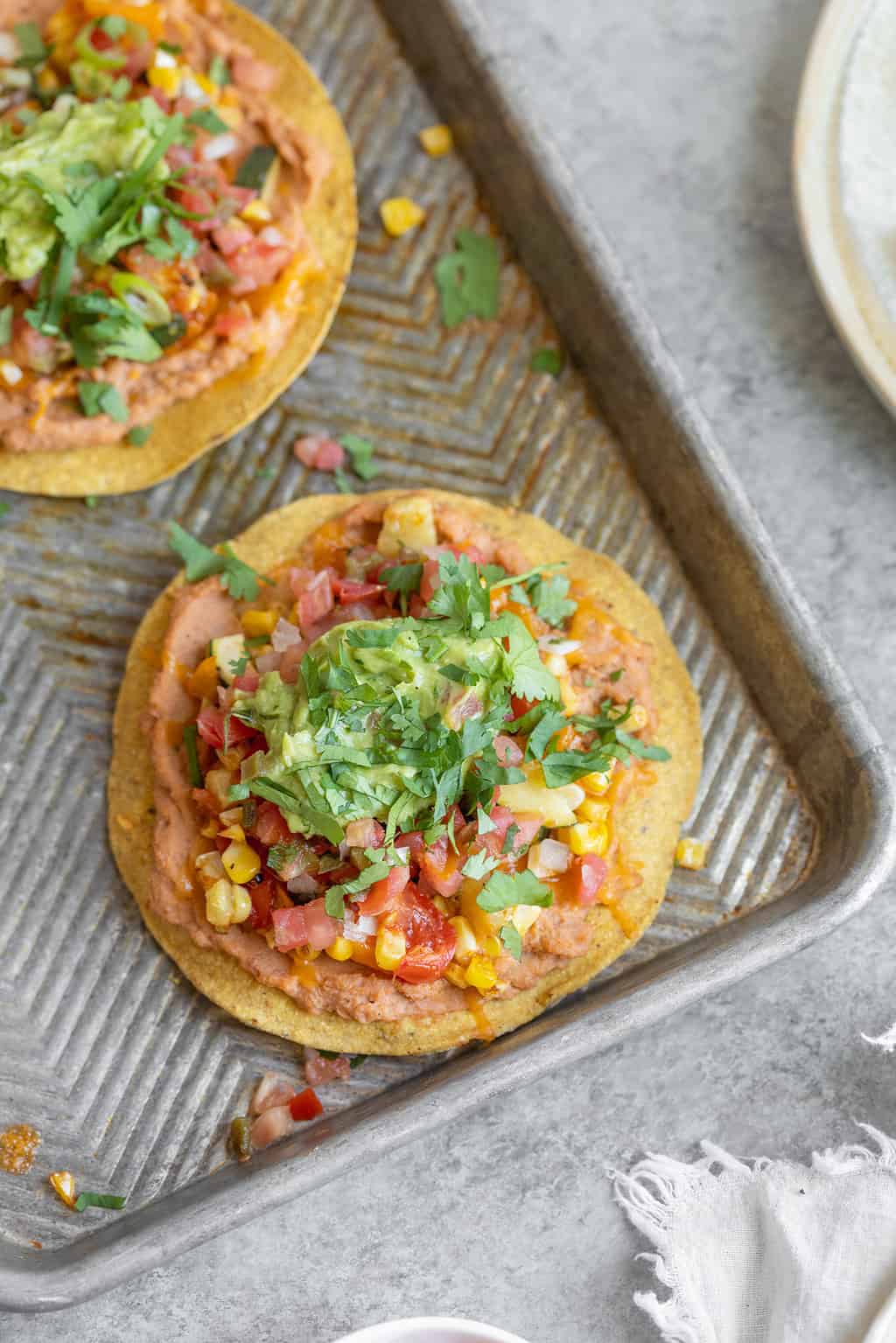 Roasted Vegetable Tostadas - Delish Knowledge