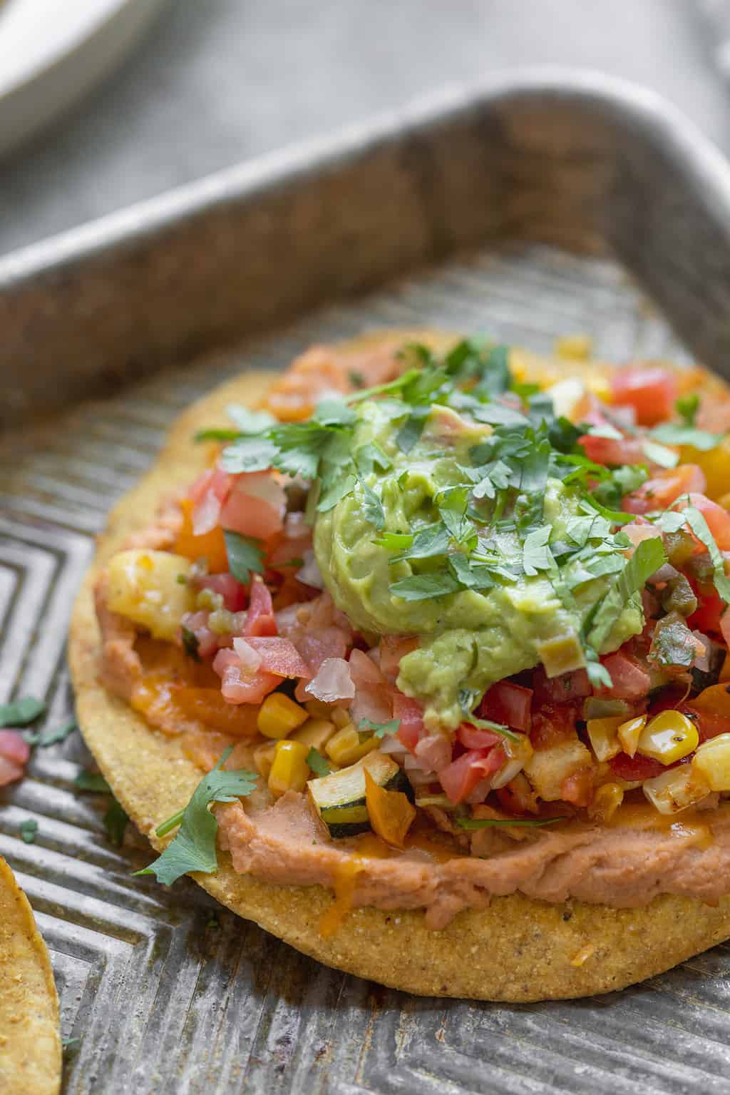 Roasted Vegetable Tostadas - Delish Knowledge