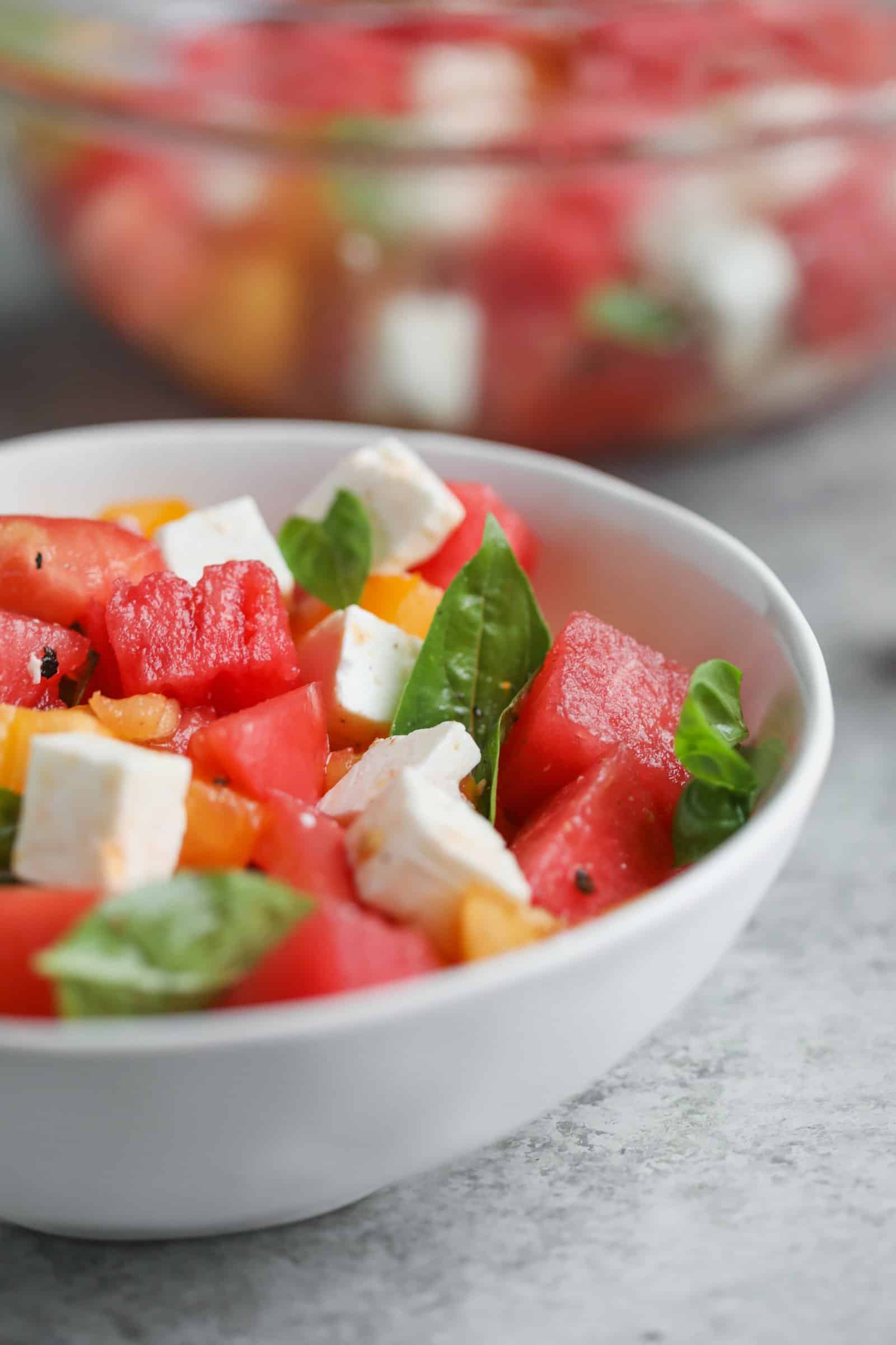 Watermelon, Tomato and Feta Salad - Delish Knowledge