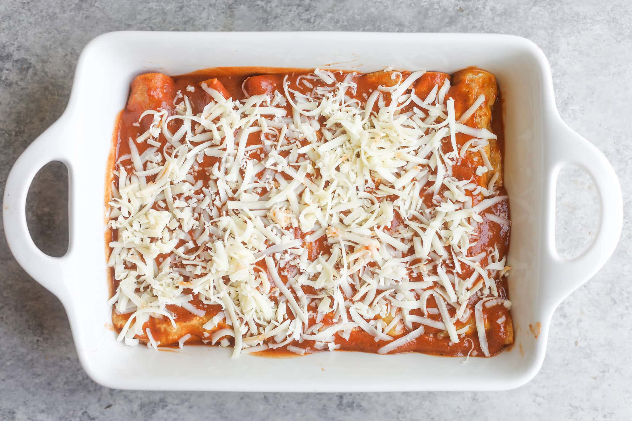 Easy Bean and Cheese Enchiladas