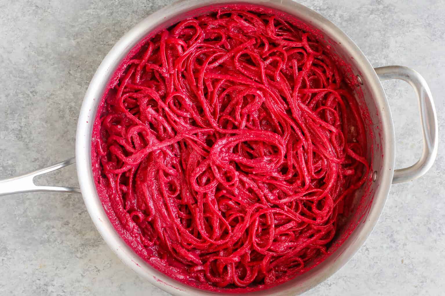 Creamy Beet Pasta (Only 6 Ingredients!)