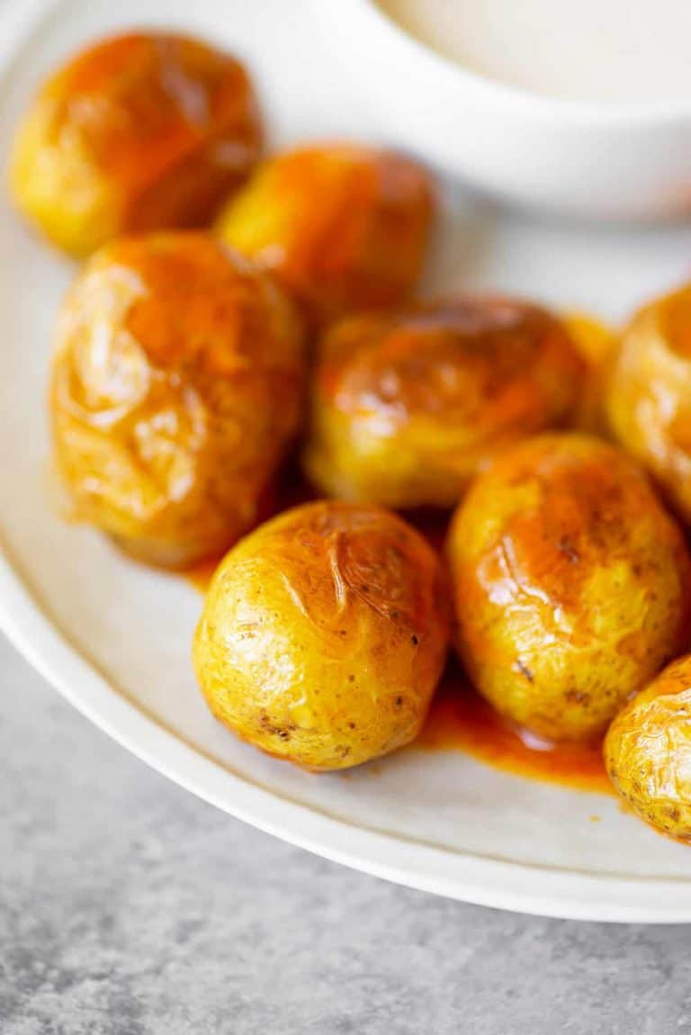 Crispy Buffalo Potatoes - Delish Knowledge