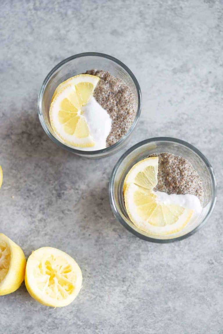 Lemon Chia Pudding - Delish Knowledge