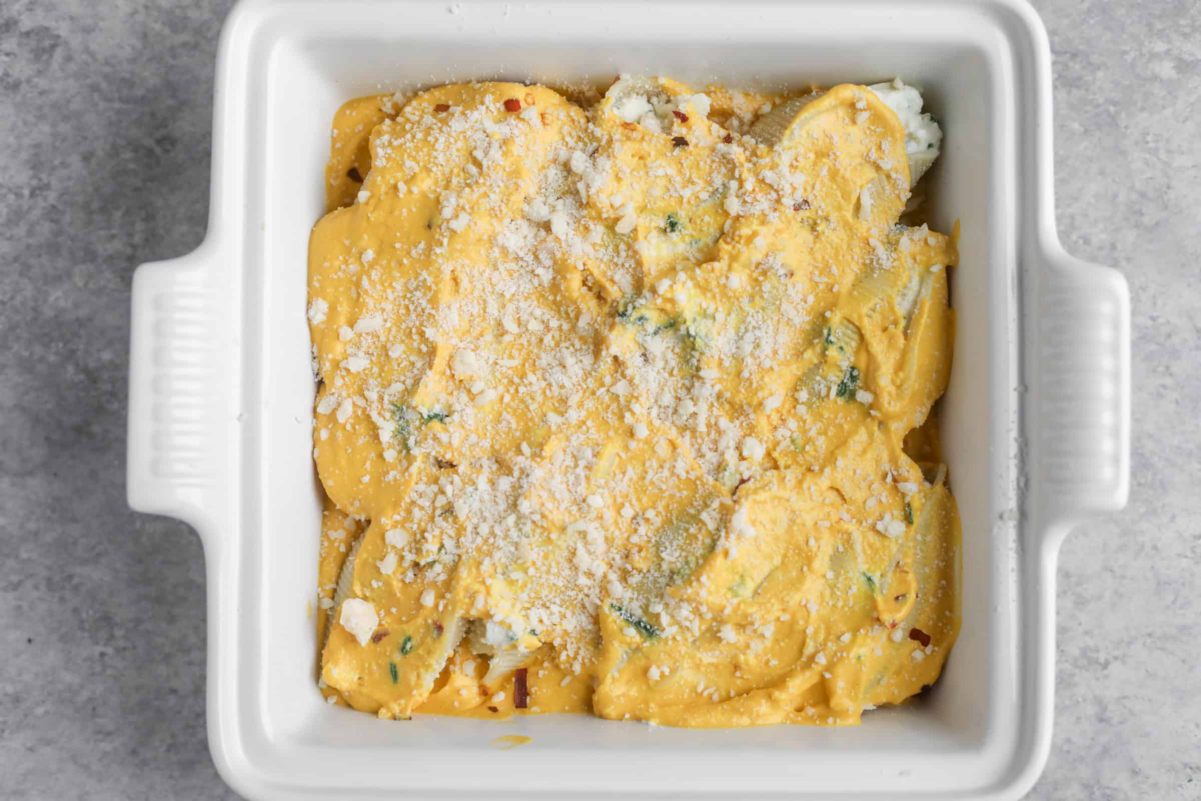 Pumpkin Stuffed Shells - Delish Knowledge