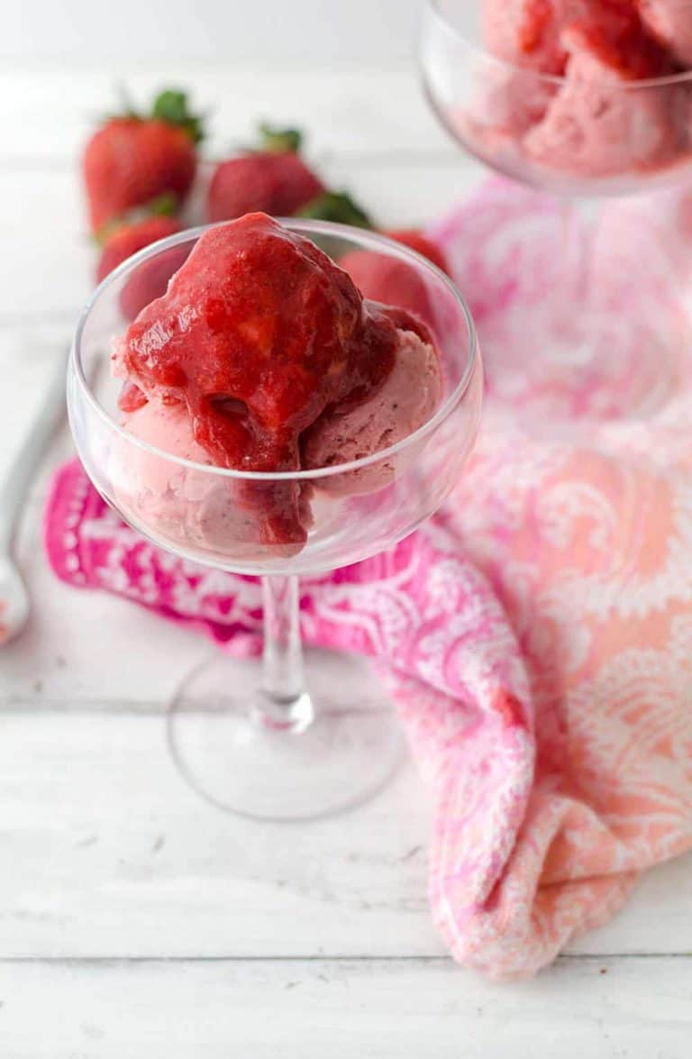 Roasted Strawberry Balsamic Ice Cream - Delish Knowledge