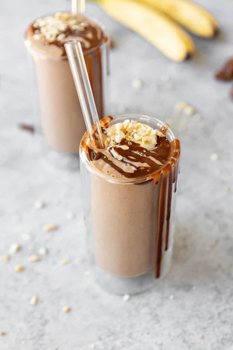Vegan Snickers Milkshake Recipe - Delish Knowledge