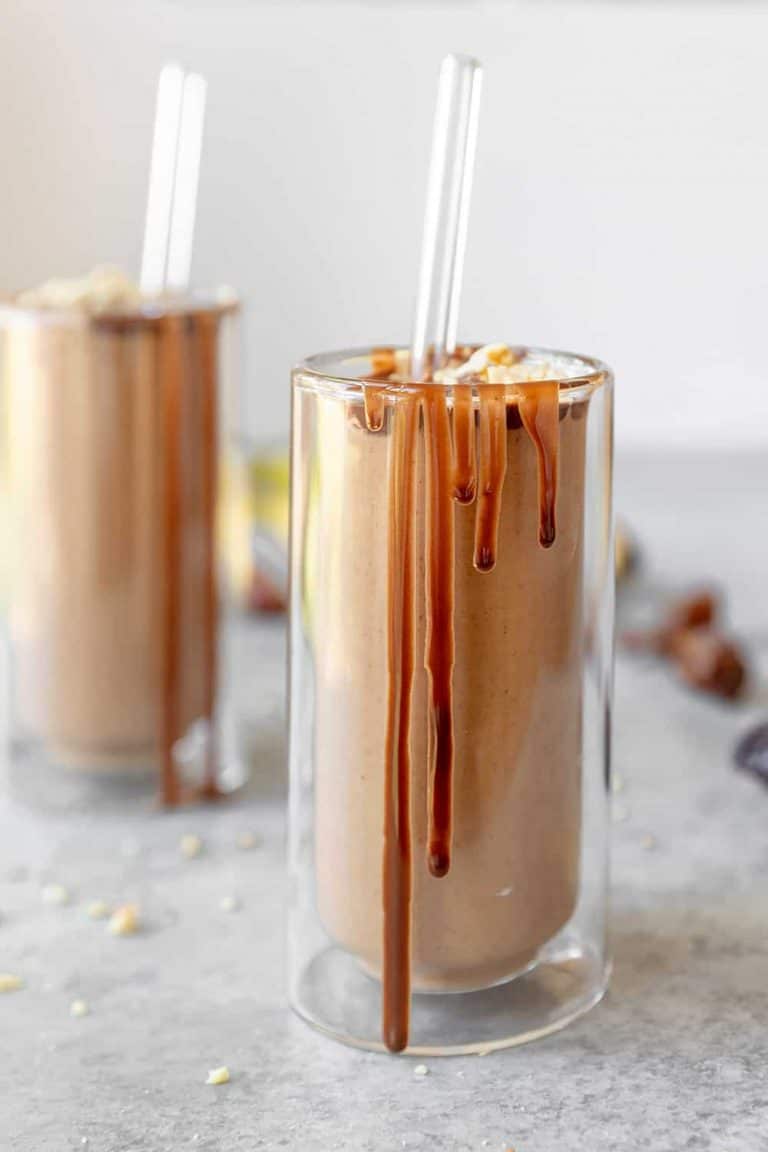 Vegan Snickers Milkshake Recipe - Delish Knowledge