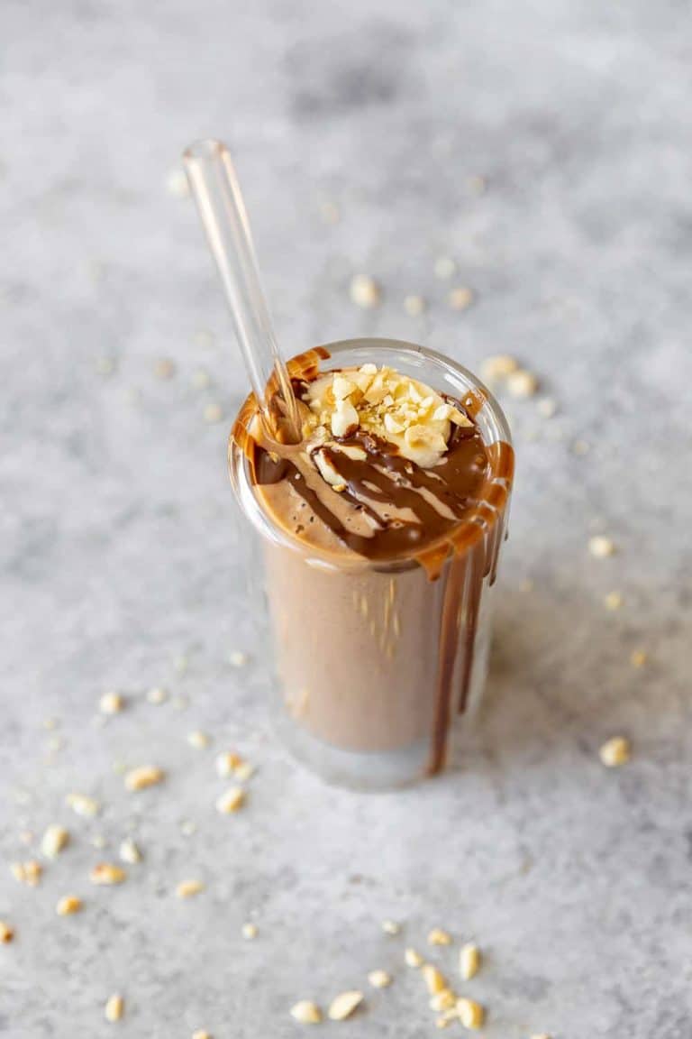 Vegan Snickers Milkshake Recipe - Delish Knowledge