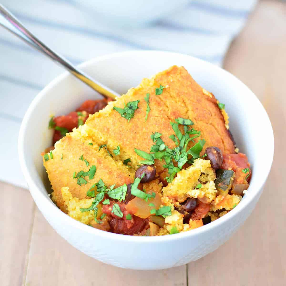 Black Bean Tamale Pie - Delish Knowledge