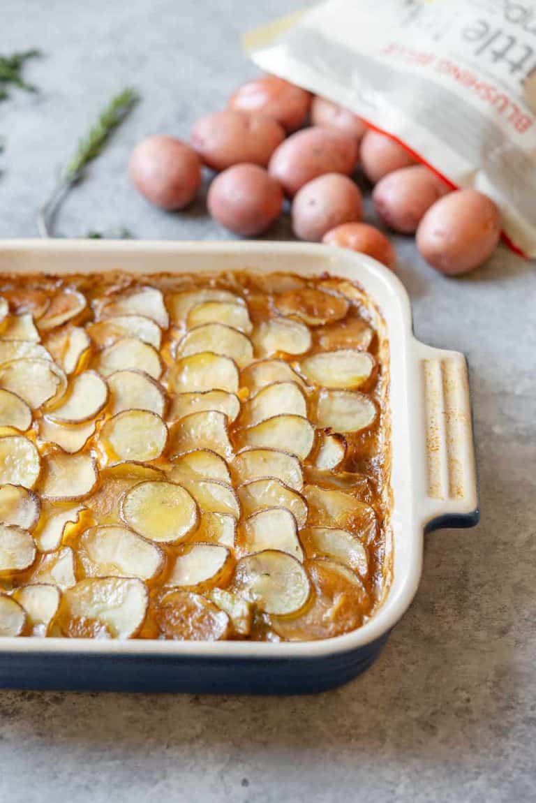 Vegetable Pot Pie with Scalloped Potato Crust - Delish Knowledge